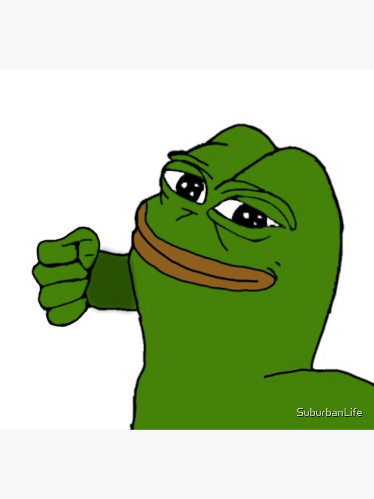 "Pepe throwing hands" Sticker for Sale by SuburbanLife | Redbubble