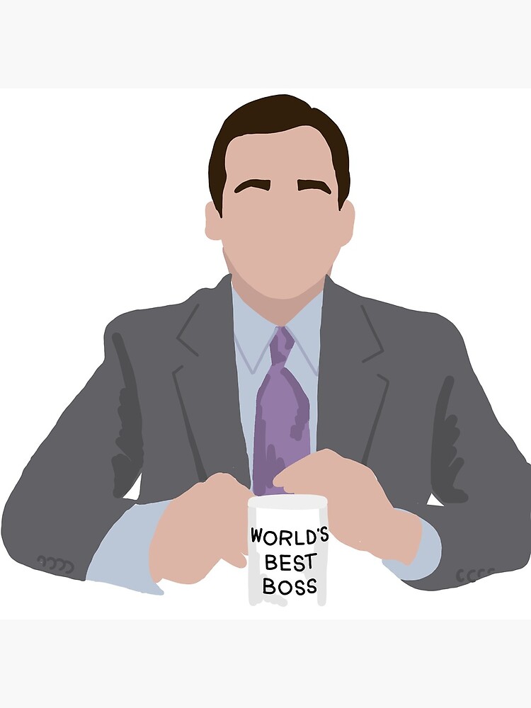"Michael Scott Illustration" Art Print for Sale by Carly03 | Redbubble