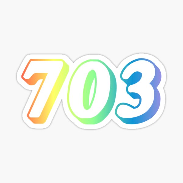 "rainbow 703" Sticker by norcalkara | Redbubble