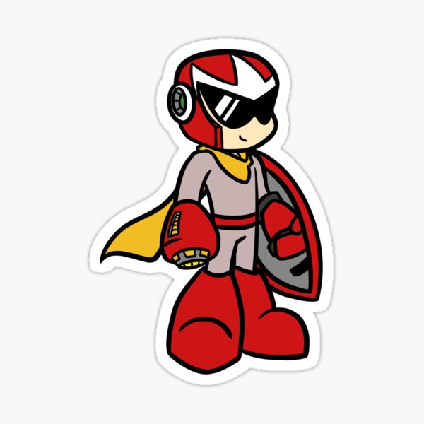 "Protoman" Sticker by LegoNinjaBilbo | Redbubble