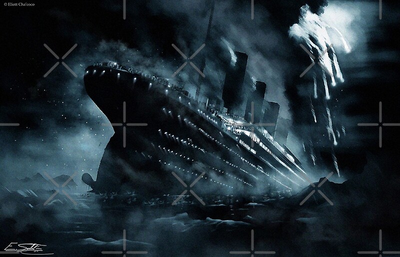 "Distress Call | Titanic painting | Art by Eliott Sontot" by Eliott ...