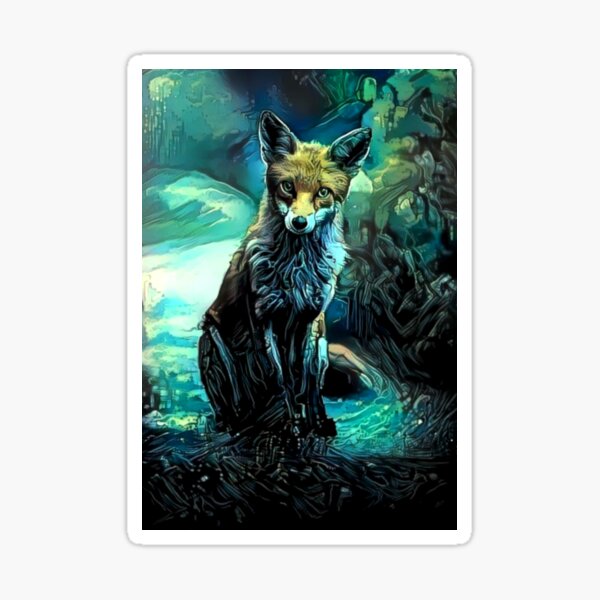 "Messenger Fox" Sticker by Alyxandre | Redbubble