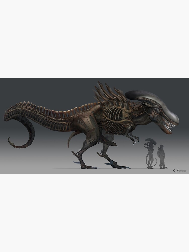 Poster « Alien T. rex », par arvalis | Redbubble