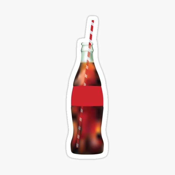 "Glass Soda Bottle" Sticker for Sale by MaddiLoppnow | Redbubble