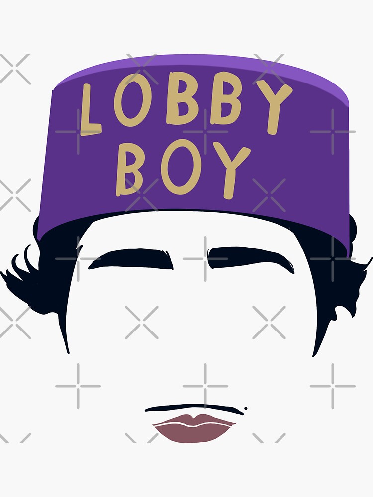 "Lobby Boy Zero" Sticker by artbyzuleika | Redbubble