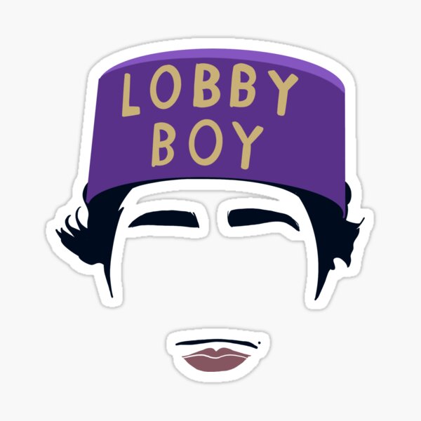 "Lobby Boy Zero" Sticker by artbyzuleika | Redbubble