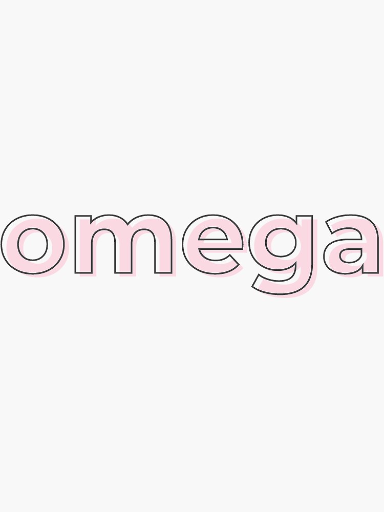 "omega greek letter" Sticker by attractivemilk | Redbubble