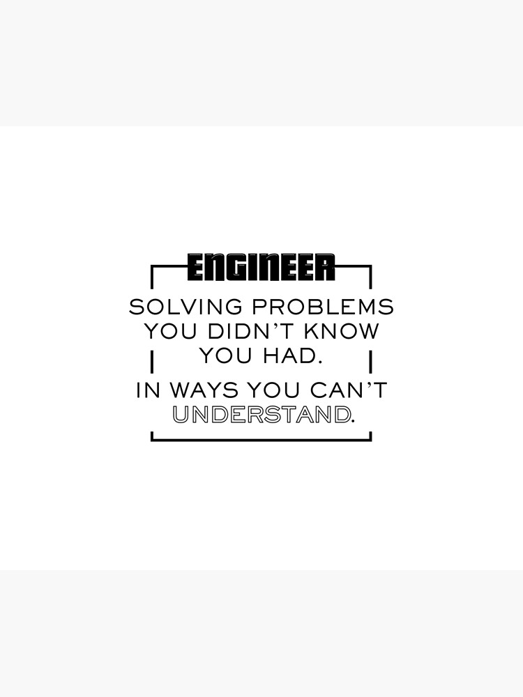 "Funny Engineer solving Problems you didnt know you had" Throw Blanket ...