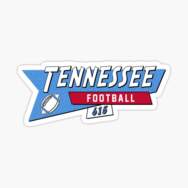"Tennessee 90s Retro Football" Sticker by SSFootball | Redbubble