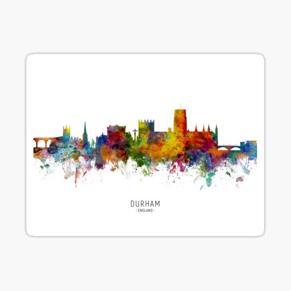 Durham Skyline Stickers | Redbubble