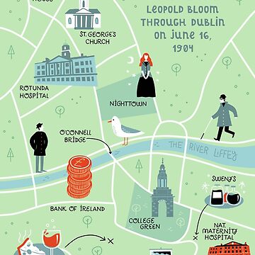 "Ulysses Map" Poster for Sale by grrrenadine | Redbubble