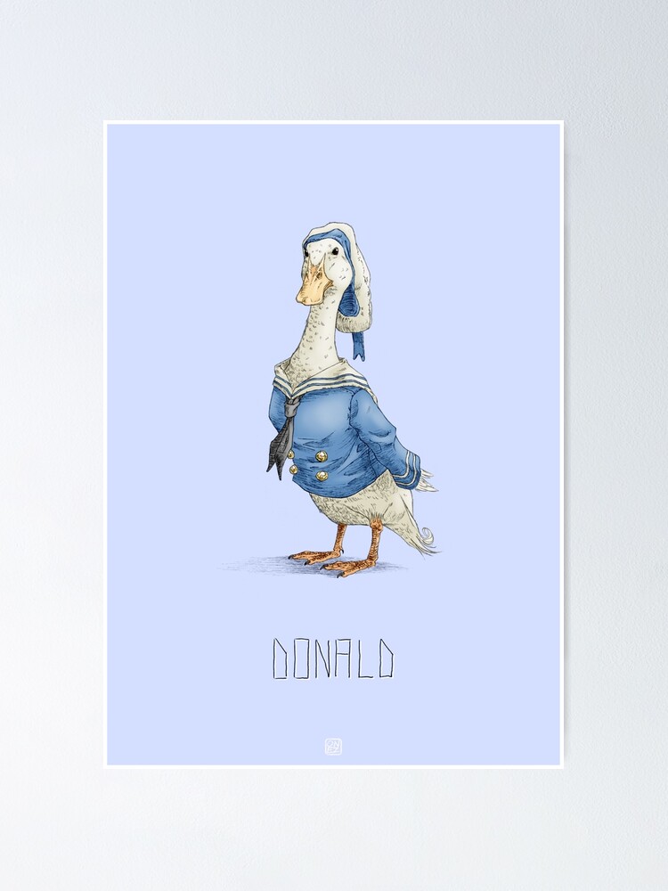 "Real Life Donald Duck" Poster by onez | Redbubble