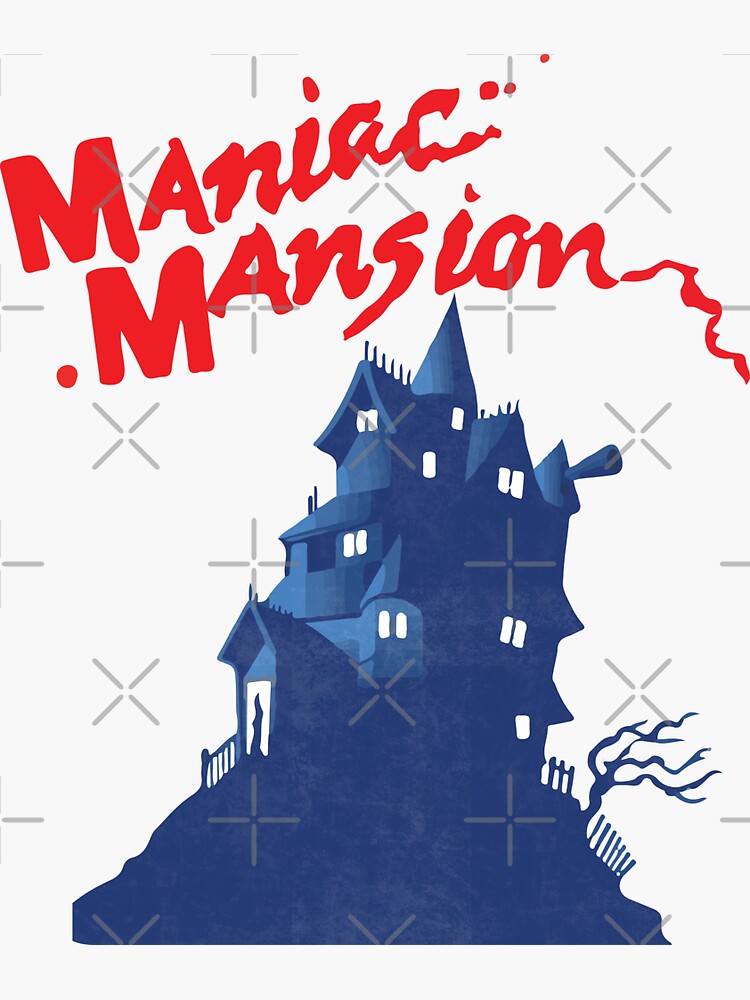 "Maniac Mansion" Sticker for Sale by eggstoastbacon | Redbubble