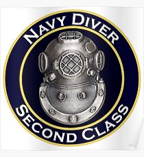 Navy Diver Posters | Redbubble