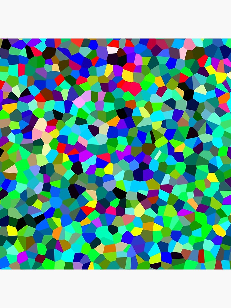 "Colourful Extreme Random 2d Polygonized Pixel Pattern" Poster for Sale ...