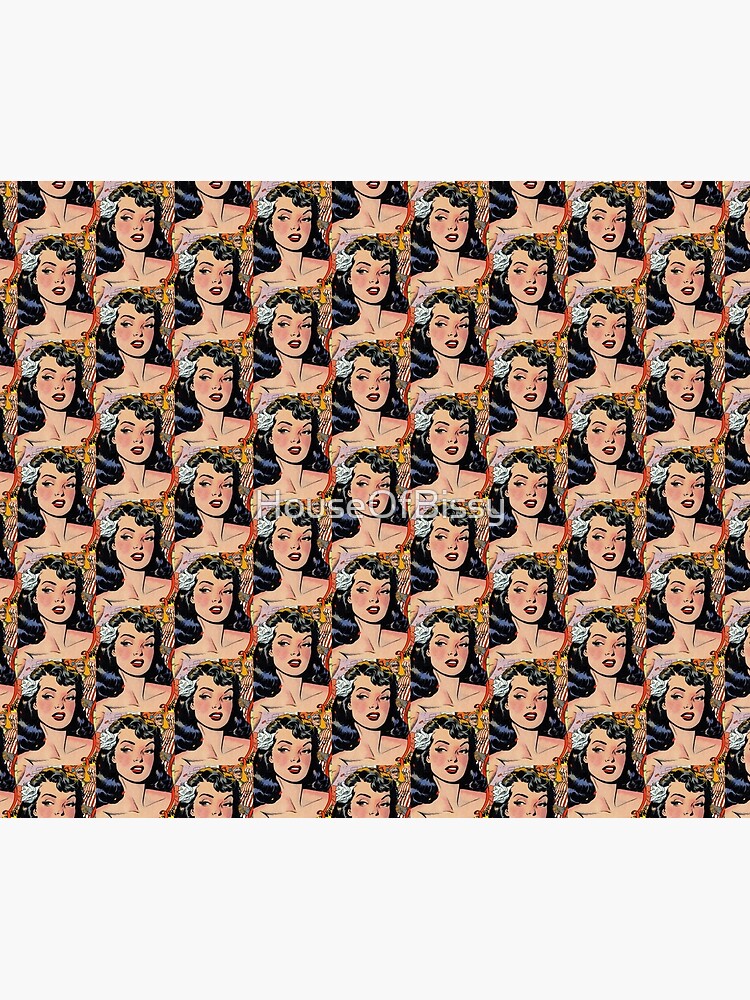 Black Hair Betty Paige Pinup Girl With Flower Bettie Paige Pinup Girl Vintage Pinups Retro