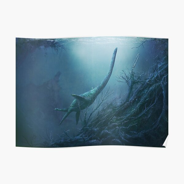 "Cooling off with Vegasaurus" Poster by MarkWitton | Redbubble