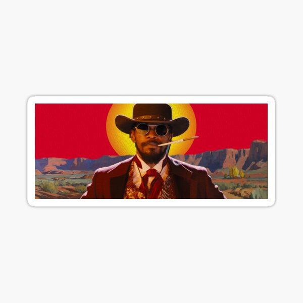 "Django - Paint Western" Sticker for Sale by Sphinxly | Redbubble