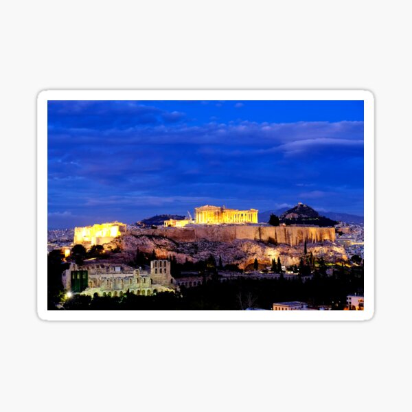 "Acropolis of Athens" Sticker for Sale by troianifabrizio | Redbubble