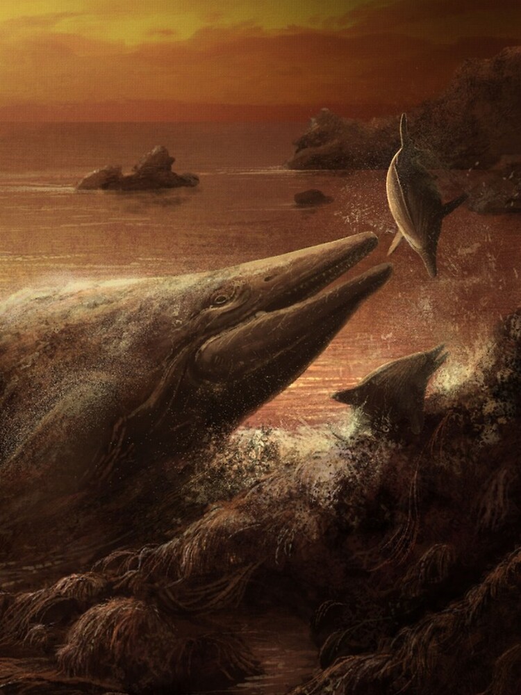 "Temnodontosaurus eurycephalus and Ichthyosaurus breviceps" iPhone Case ...