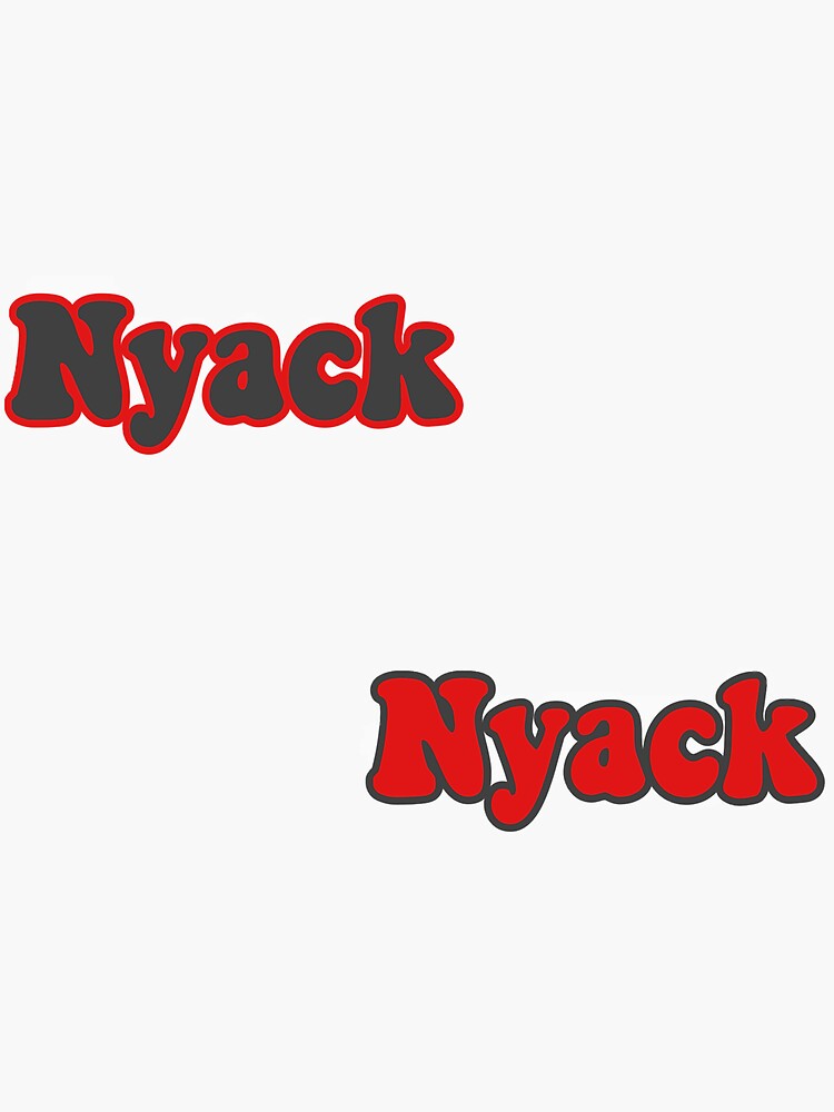 "Nyack Pack" Sticker for Sale by emilysstickerss | Redbubble