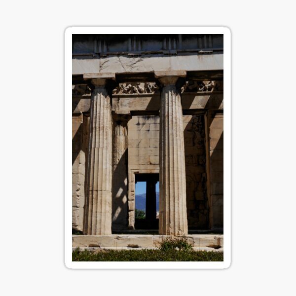 "Ancient Agora of Athens: Temple of Hephaestus" Sticker for Sale by ...