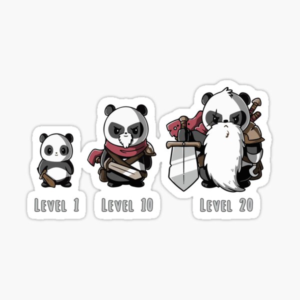 "DnD Level Up" Sticker by SuperUberLame | Redbubble