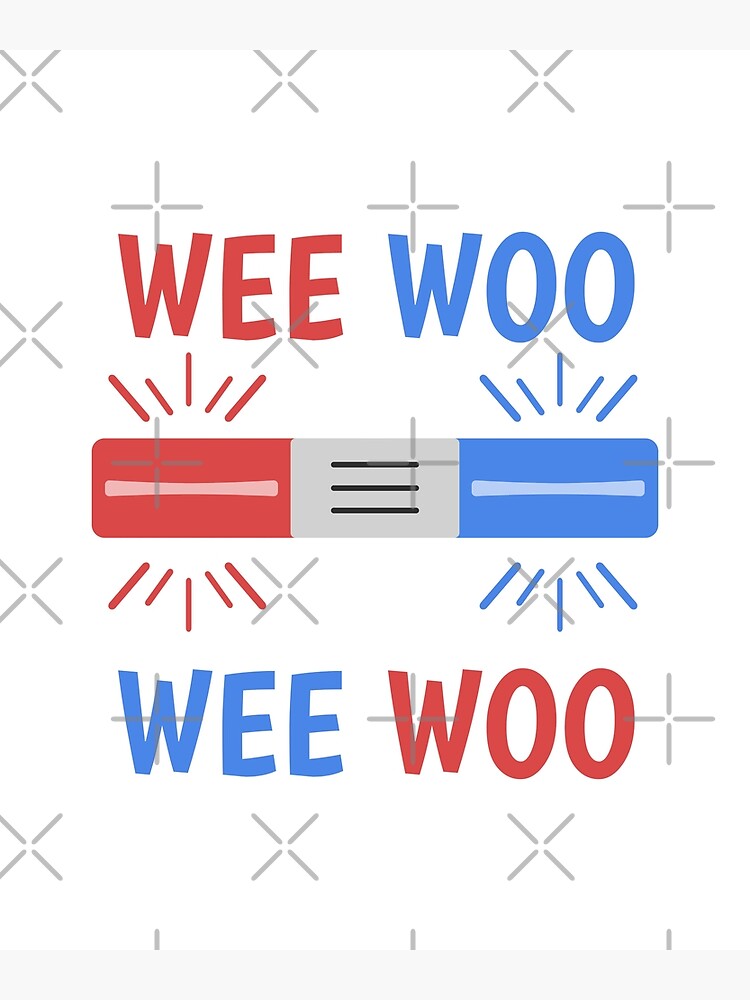 "Wee Woo Paramedic Ambulance Emergency Lights" Poster for Sale by ...