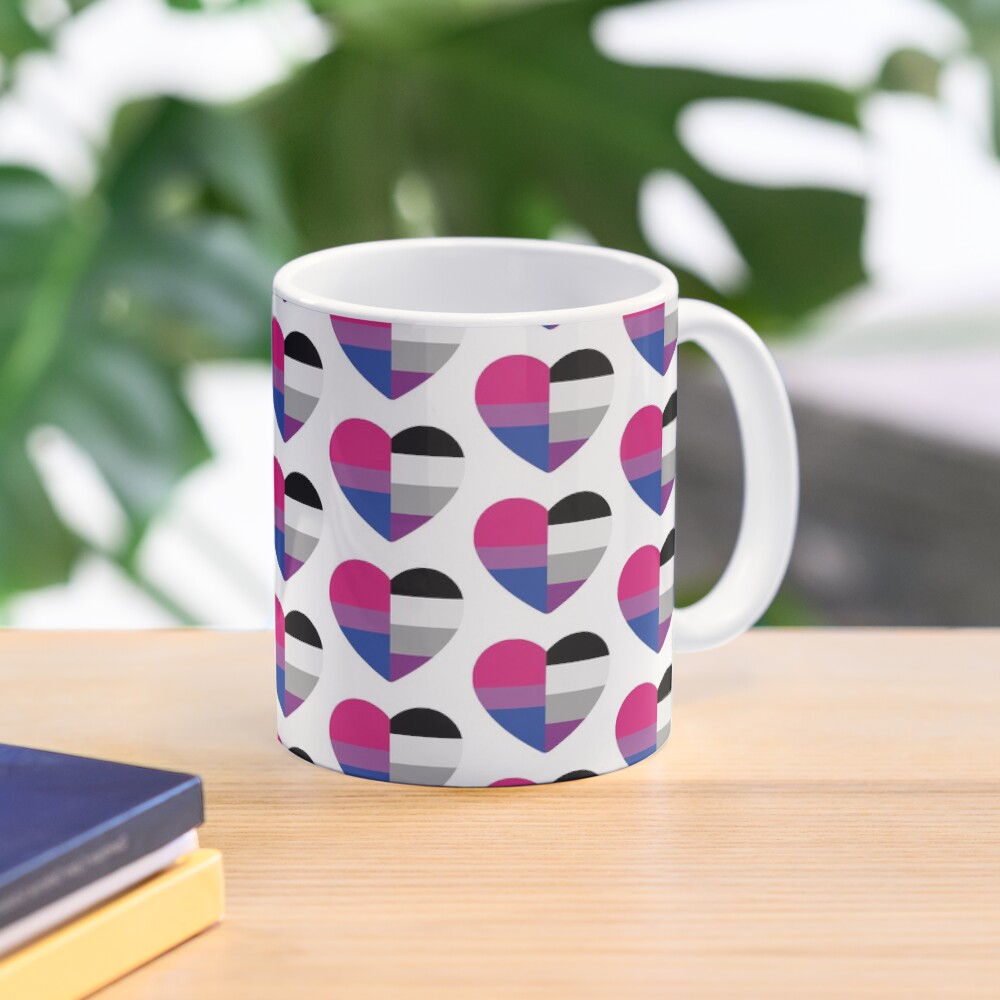 "Asexual Biromantic Heart" Coffee Mug for Sale by dlpalmer | Redbubble