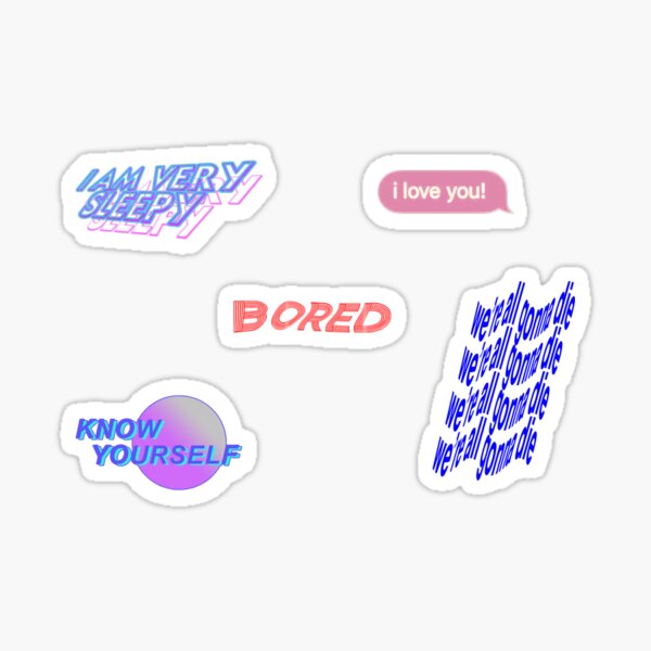 "edgy sticker pack" Sticker by mkaythen | Redbubble