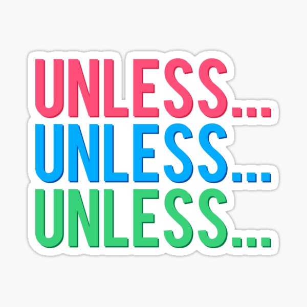"mbmbam- unless..." Sticker for Sale by astroillogical | Redbubble