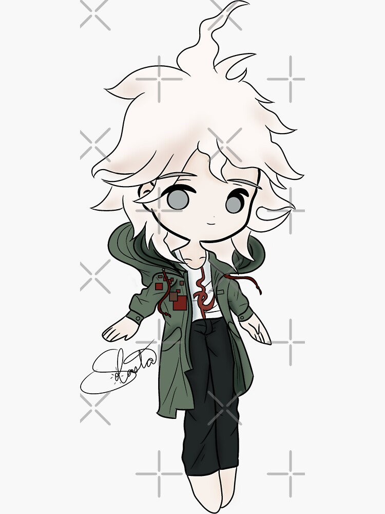 "Nagito Komaeda (Danganronpa)" Sticker for Sale by FoxGroves | Redbubble