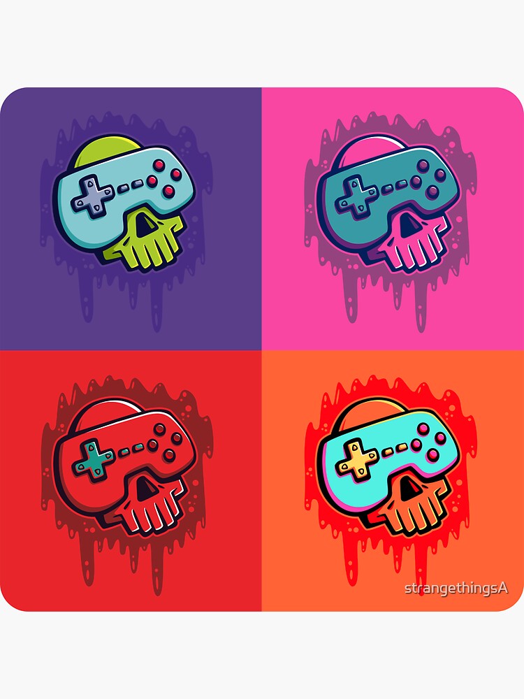"Gamer Gunk Pop Art" Sticker for Sale by strangethingsA | Redbubble