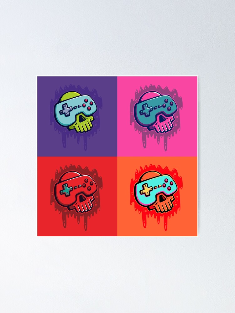 "Gamer Gunk Pop Art" Poster for Sale by strangethingsA | Redbubble