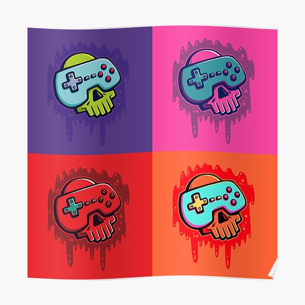"Gamer Gunk Pop Art" Poster for Sale by strangethingsA | Redbubble