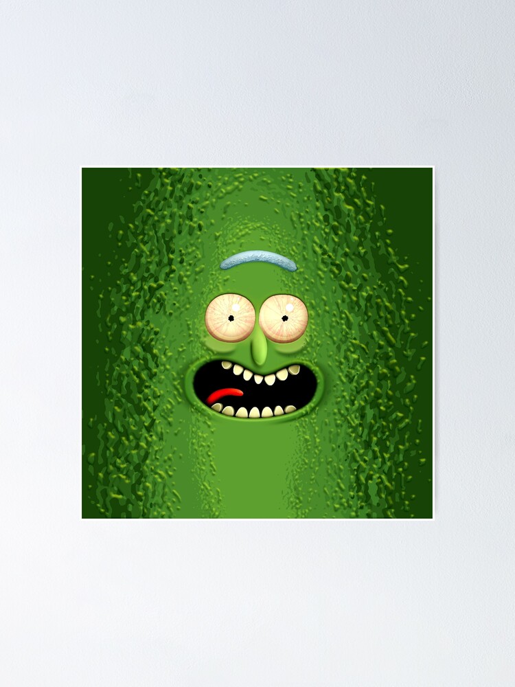 "The Incredible Pickle Rick" Poster by adamcampen | Redbubble