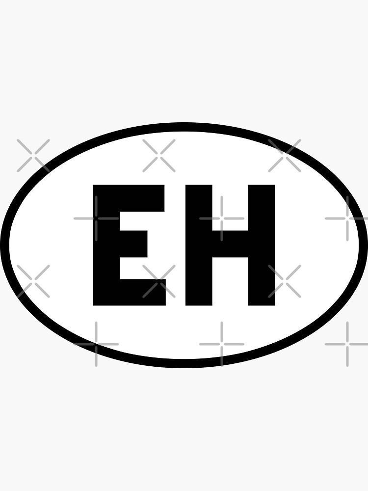 "Oval EH" Sticker for Sale by ovals2 | Redbubble