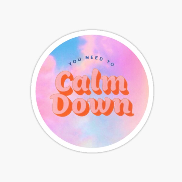 Stickers, Labels & Tags Calm Down Sticker Paper & Party Supplies Paper ...