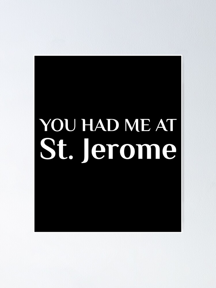 "St. Jerome Christian Confirmation Saint Religious" Poster for Sale by ...