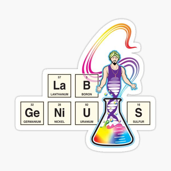 "Lab Genius Magic Science Genie for the Pro Researcher Rainbow Pride ...
