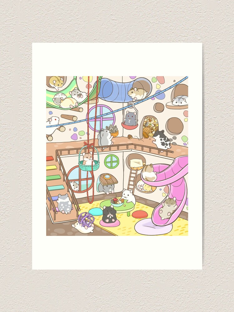 "Ham-ham House" Art Print for Sale by pawlove | Redbubble