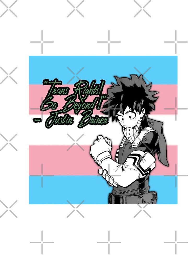 "My Hero Academia Deku Transgender Pride Flag" iPhone Case for Sale by ...