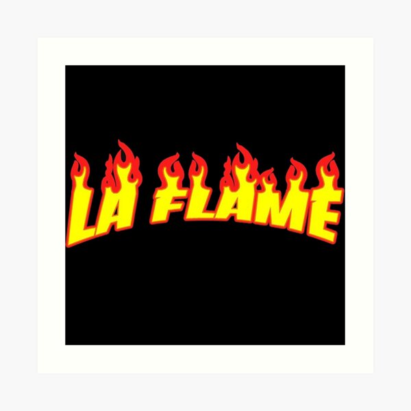 "La flame fire logo" Art Print for Sale by Geempah | Redbubble