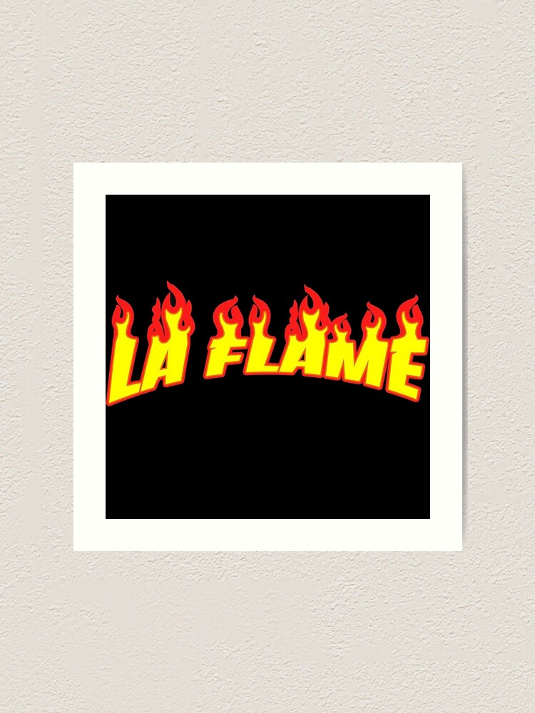 "La flame fire logo" Art Print for Sale by Geempah | Redbubble