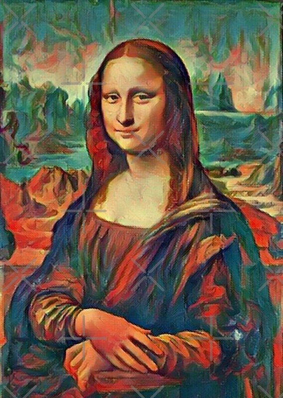 "da Vinci: Mona Lisa variations - La Gioconda in red, blue and yellow ...