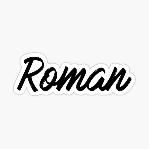 "Roman" Sticker for Sale by Shalomjoy | Redbubble