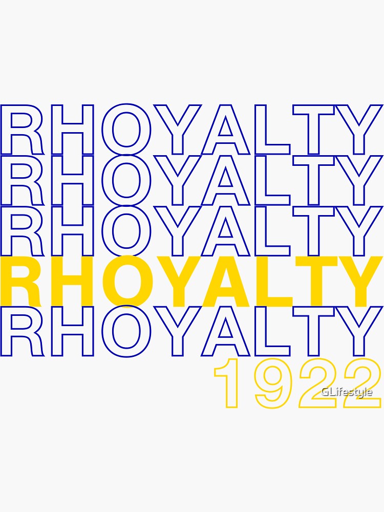 "Rhoyalty 1922 Sigma Gamma Rho - Greek Lifestyle Shop" Sticker for Sale ...