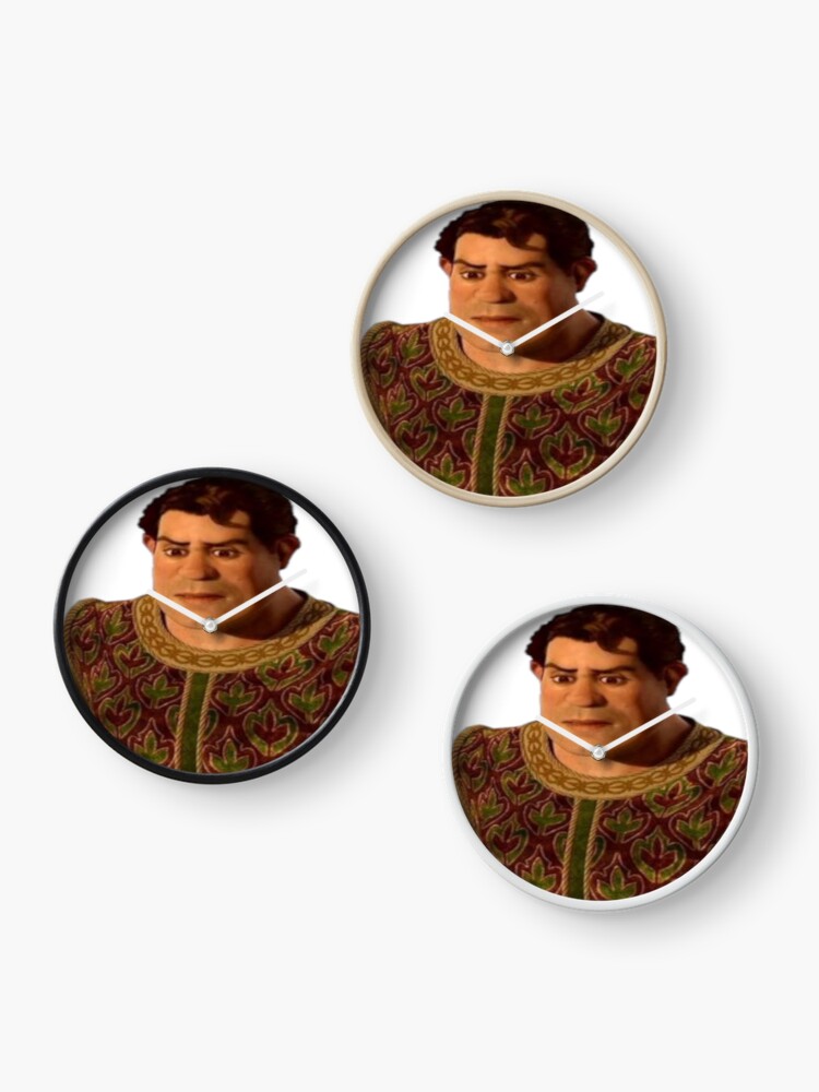 "Handsome Human Shrek" Clock for Sale by SnackDealer3179 | Redbubble