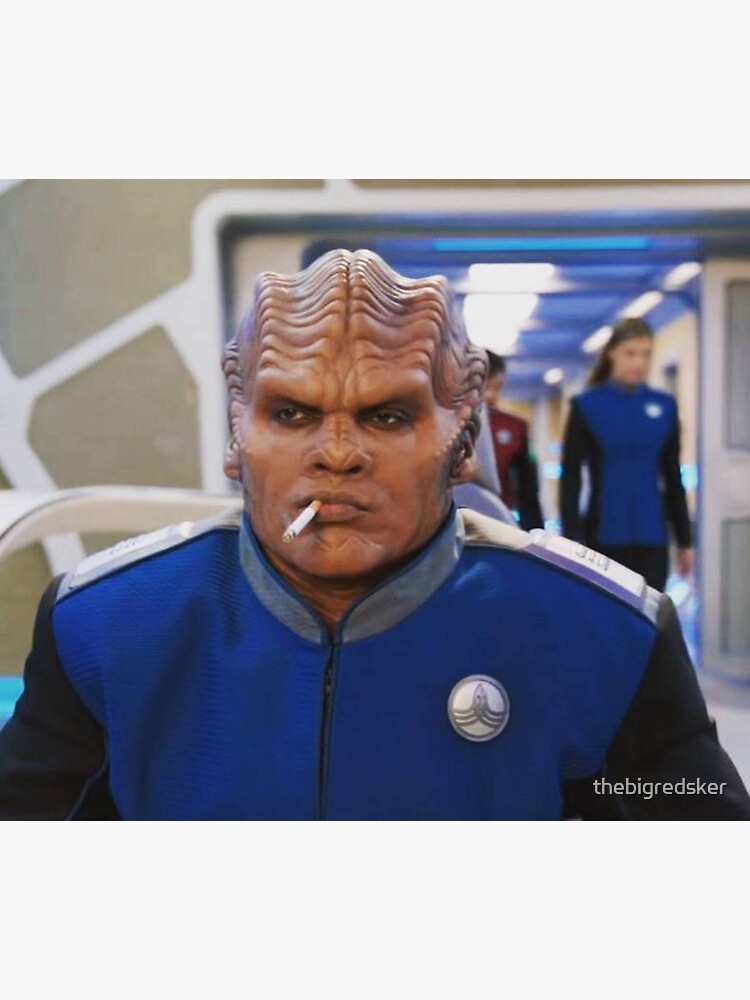 "Bortus Smoking - Orville" Sticker for Sale by thebigredsker | Redbubble