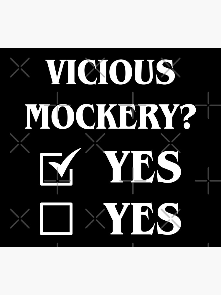 Póster «Vicious Mockery Definitivamente Sí Meme de mesa divertido» de ...